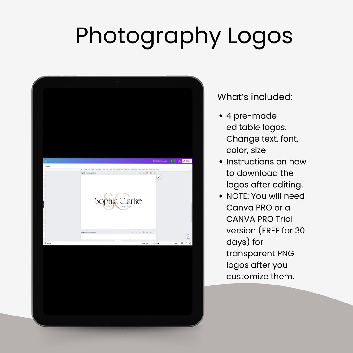 Photographer Logo, Photographer Watermark Design Template, Signature ...