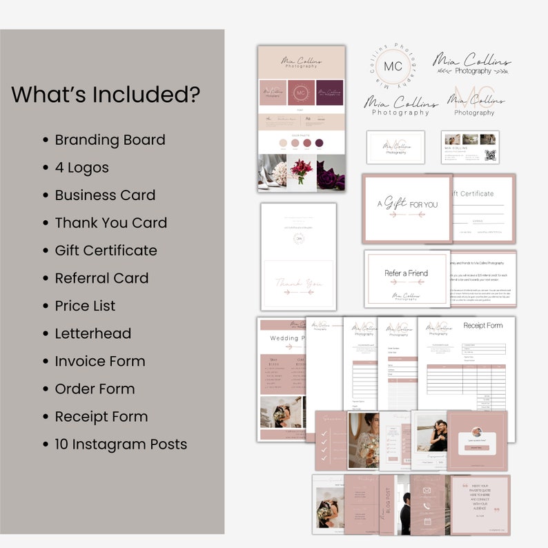 Photographer Branding Bundle, Photography Branding Kit, Photography ...