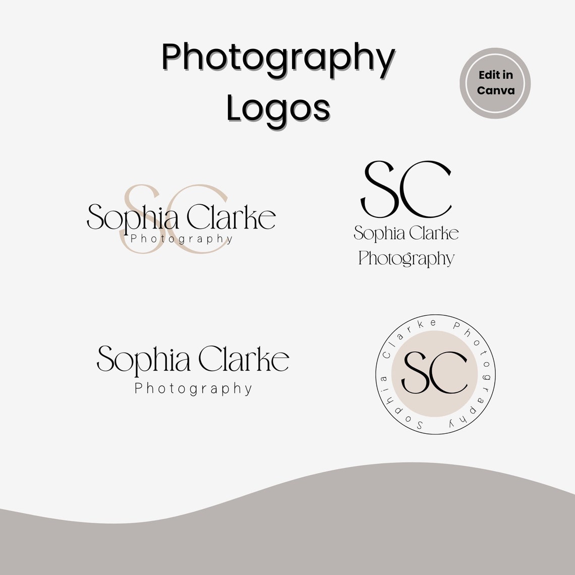 Photographer Logo, Photographer Watermark Design Template, Signature ...