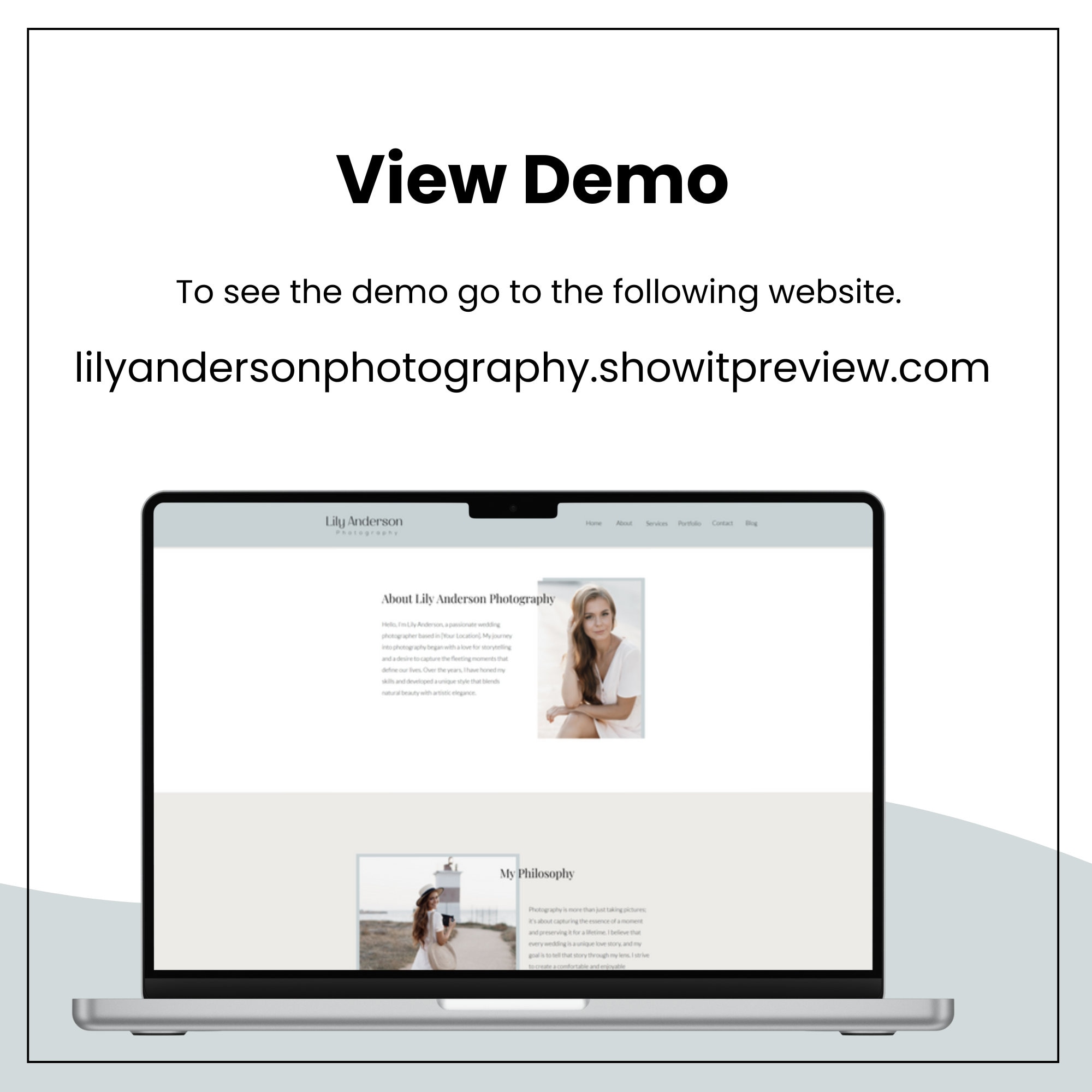 Showit Website Template: Photographer Portfolio Design - Etsy