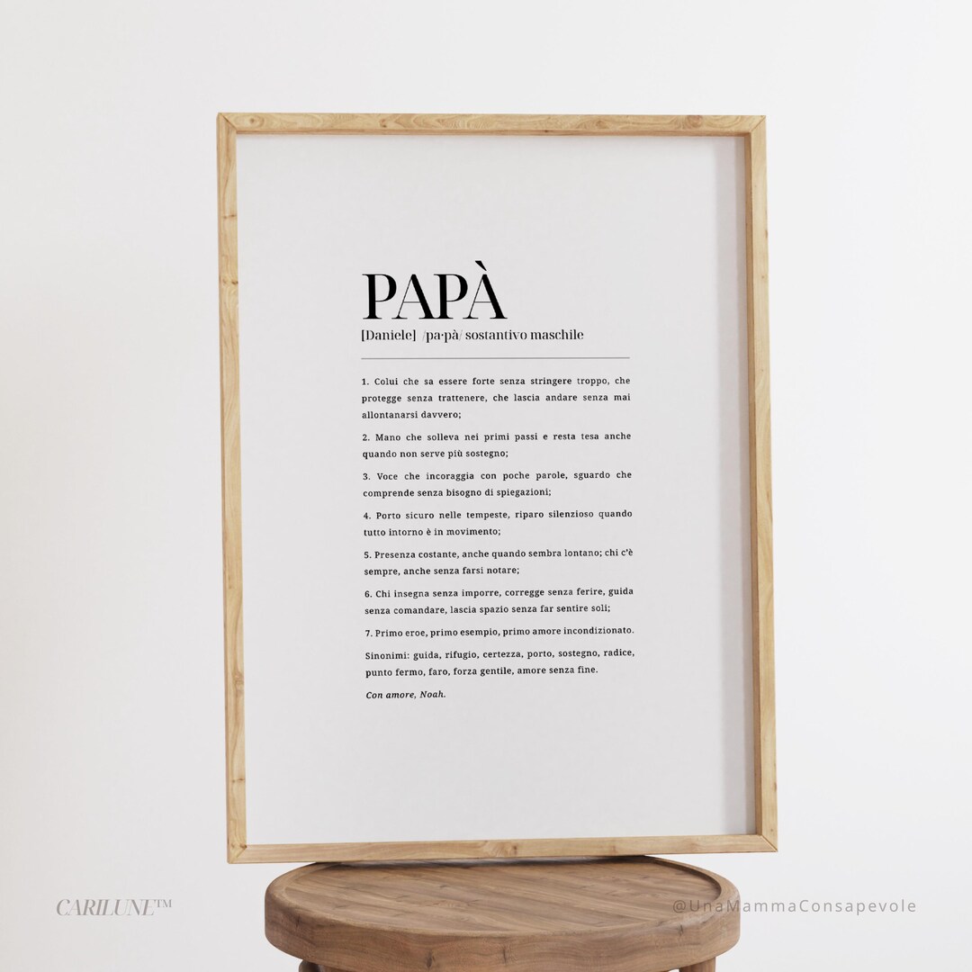 Personalised Poster for Dad | Dad’s Birthday Gift | Father’s Day Gift ...