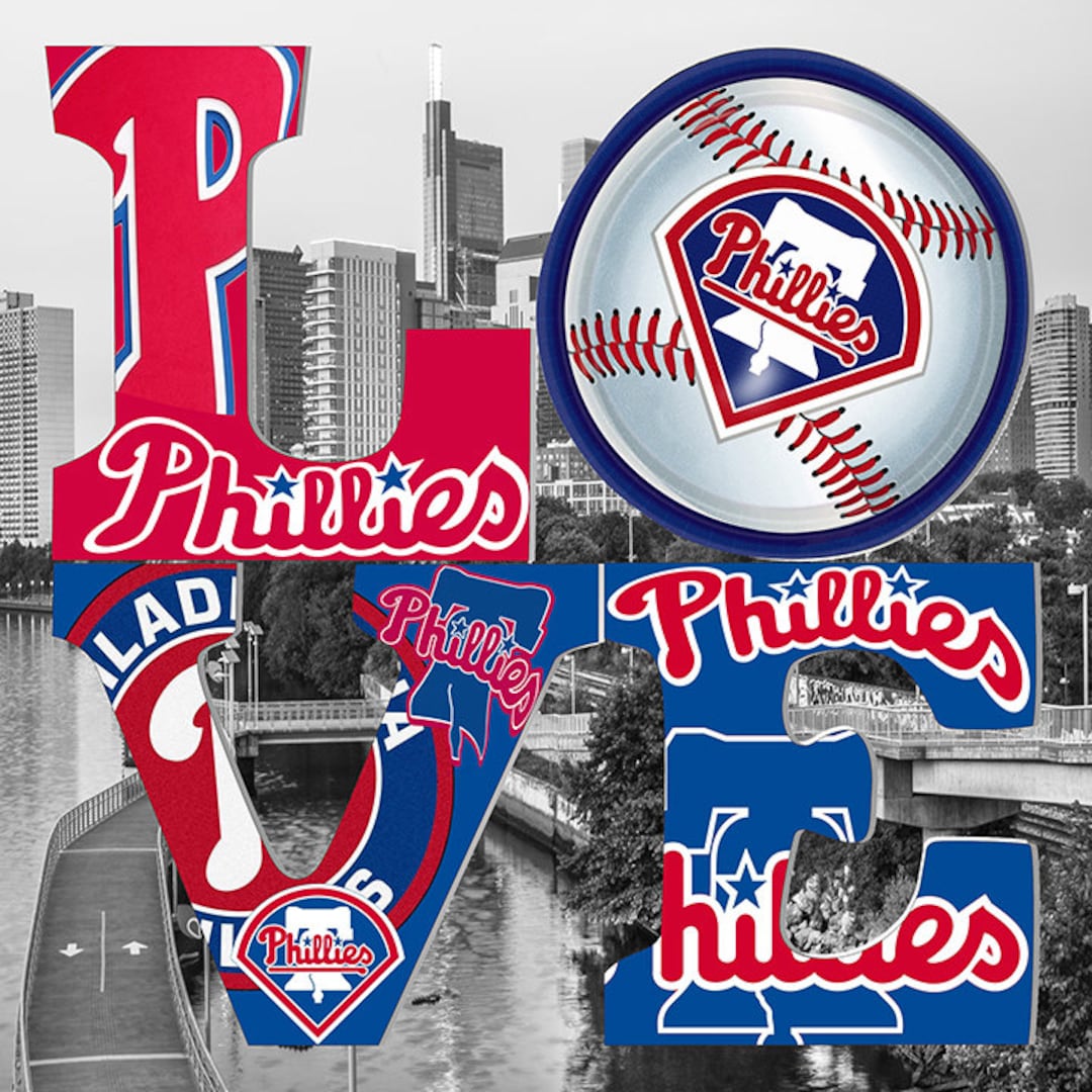 Philadelphia Sports Love phillies Canvas Art - Etsy