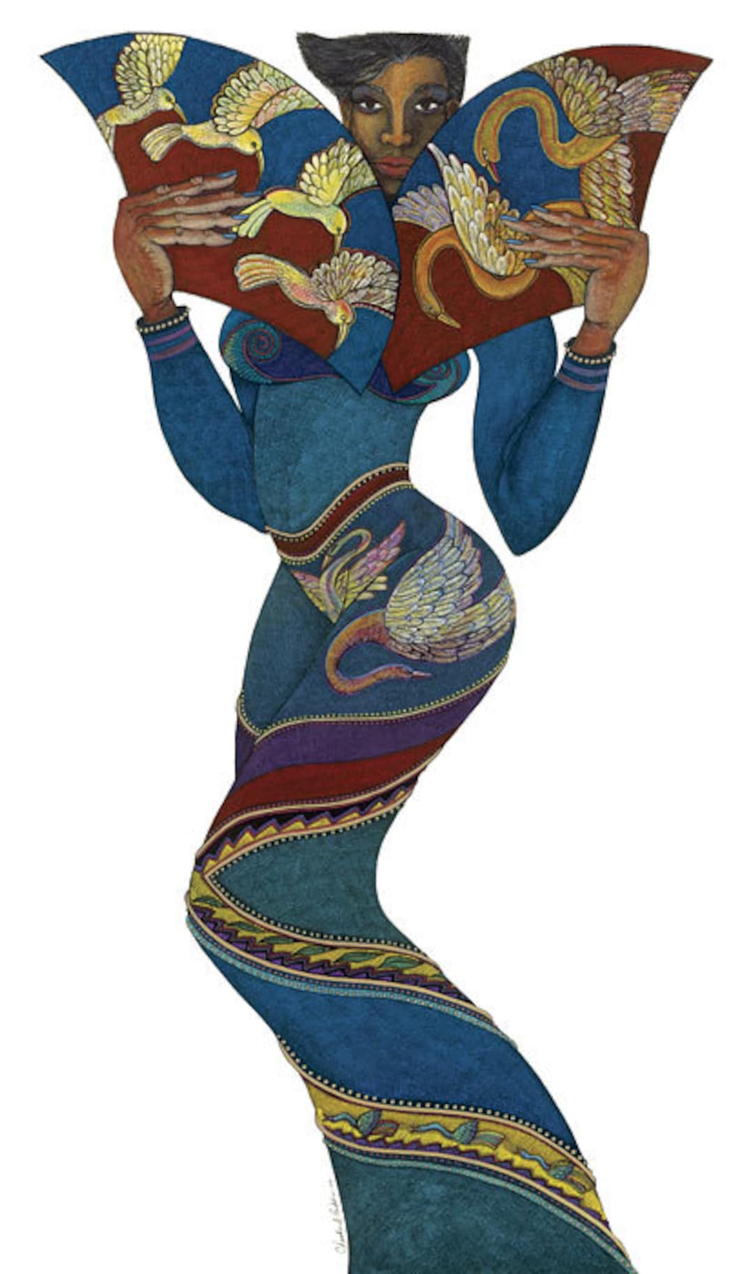 Blue Diva by Charles Bibbs, African American Art - Etsy