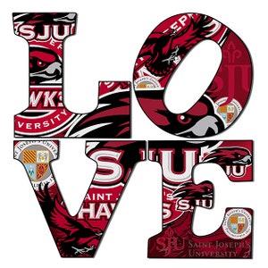 Love Villanova 12 X12 Canvas Art - Etsy