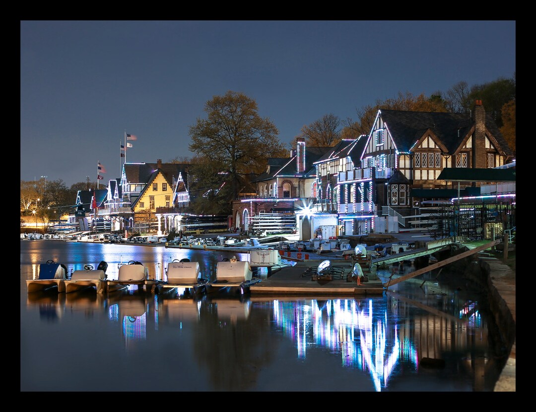 Philadelphia Boathouse Row Canvas Art ,( 12 X14)city Canvas,prints,wall ...