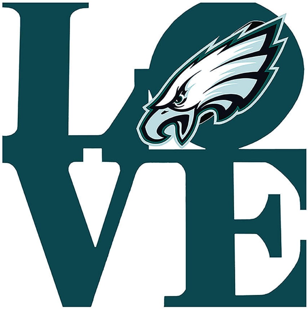 Philadelphia Love Eagle ,canvas Art (12 X 12) ,eagle Art,sports Art ...