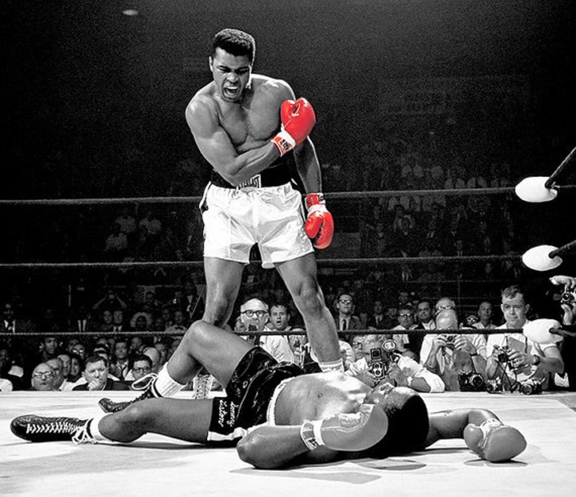Muhammad Ali Knockout Gallery Wrapped on Canvast (20x27) - Etsy