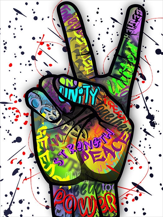 Peace Sign Graffiti