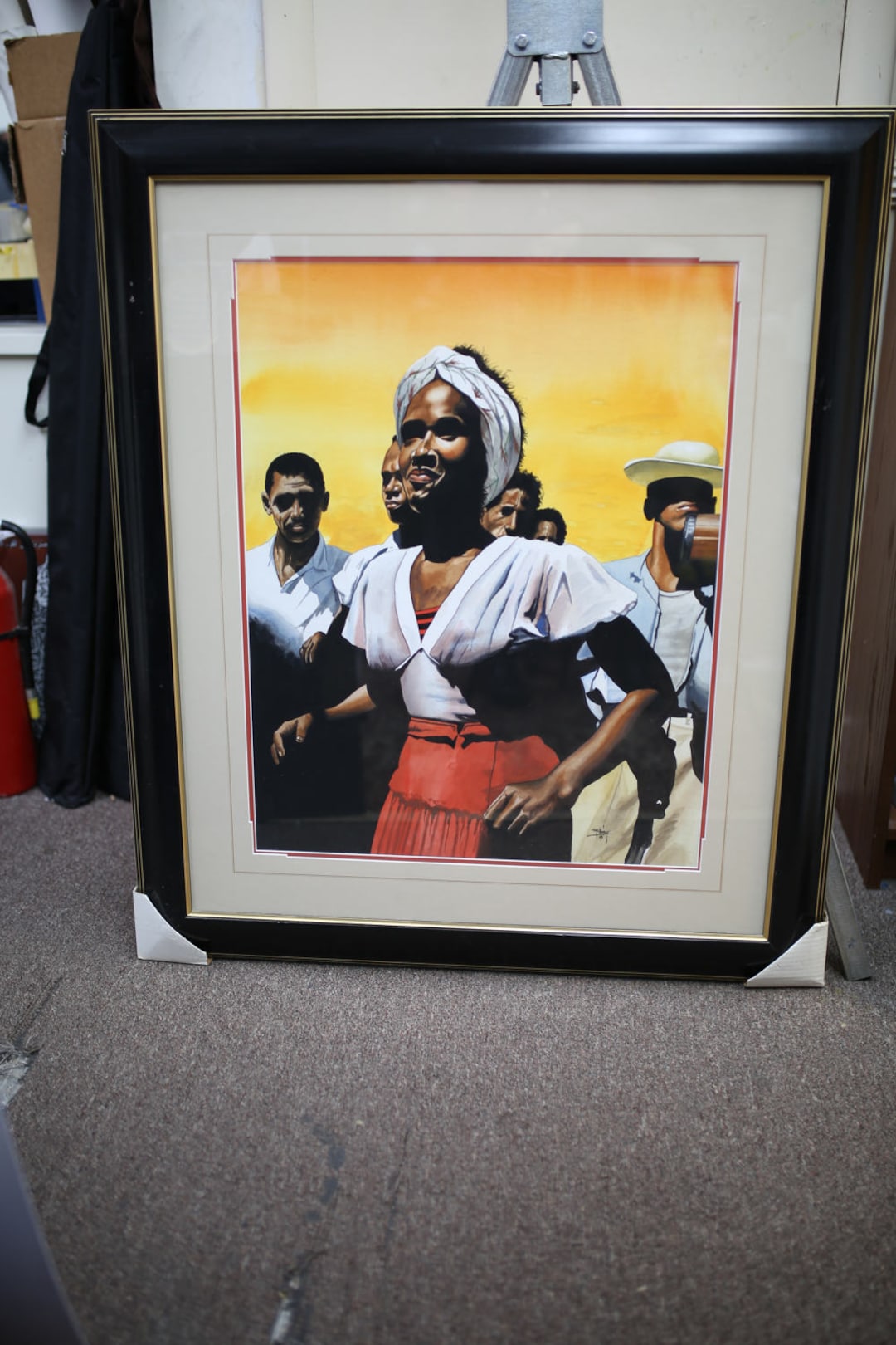 Dancer is Original Watercolors by Tom Mckinney (34x40 Framed and DBL ...