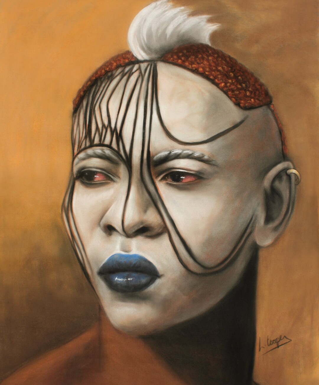 Ashanti Mask by Laurie Cooper ,canvas Art,black Art,african American ...