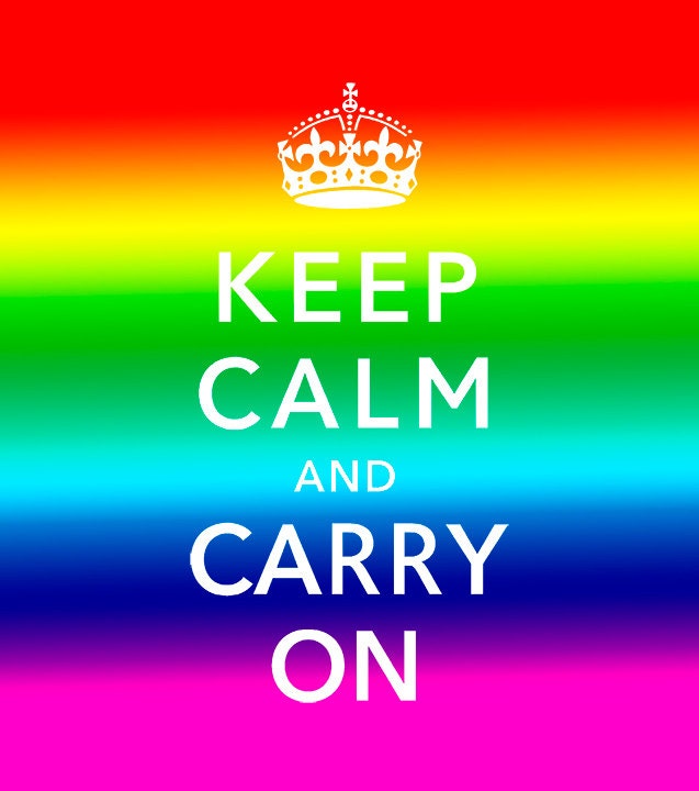 Keep Calm And Sing On Purple