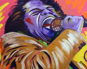 James Brown by Sheek canvas Art20x27printsmusic jazz. | Etsy