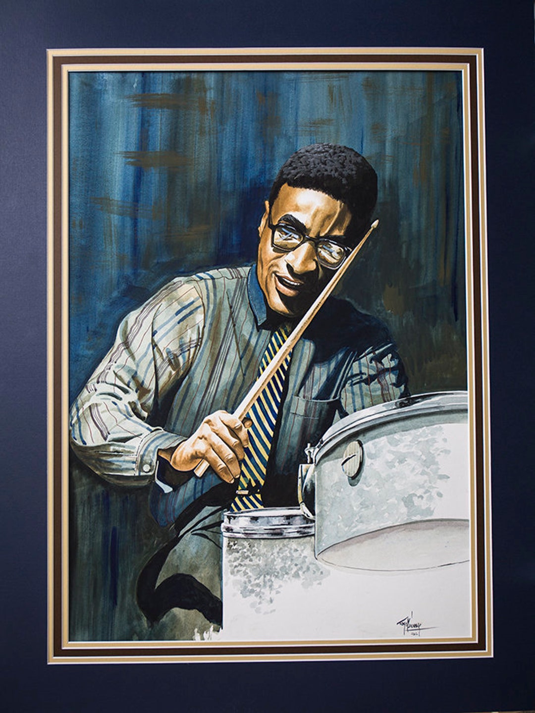 Max Roach is Original Watercolors Painting by Tom Tom Mckenney on Acid ...