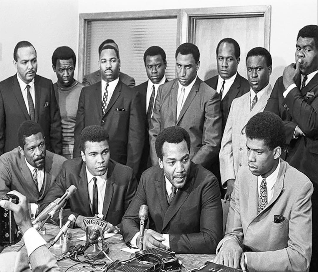 Bill Russell and Muhammad Ali at the Press Conference in 1967,giclee on ...