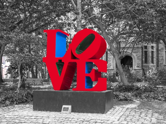 Philadelphia Love at University of Pennsylvania 30 X40 - Etsy