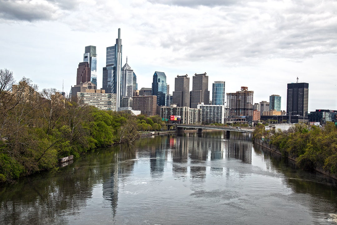 Philadelphia Skyline From Spring Garden Bridge Original Photography Art ...