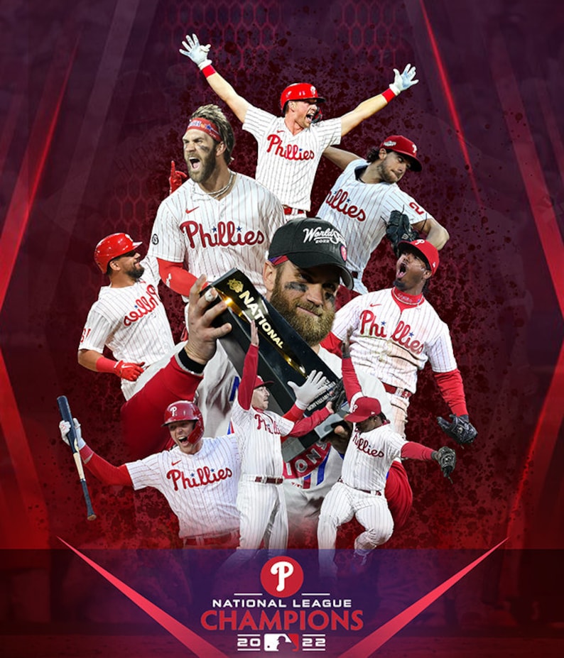 Phillies National League Champion Canvas Art - Etsy