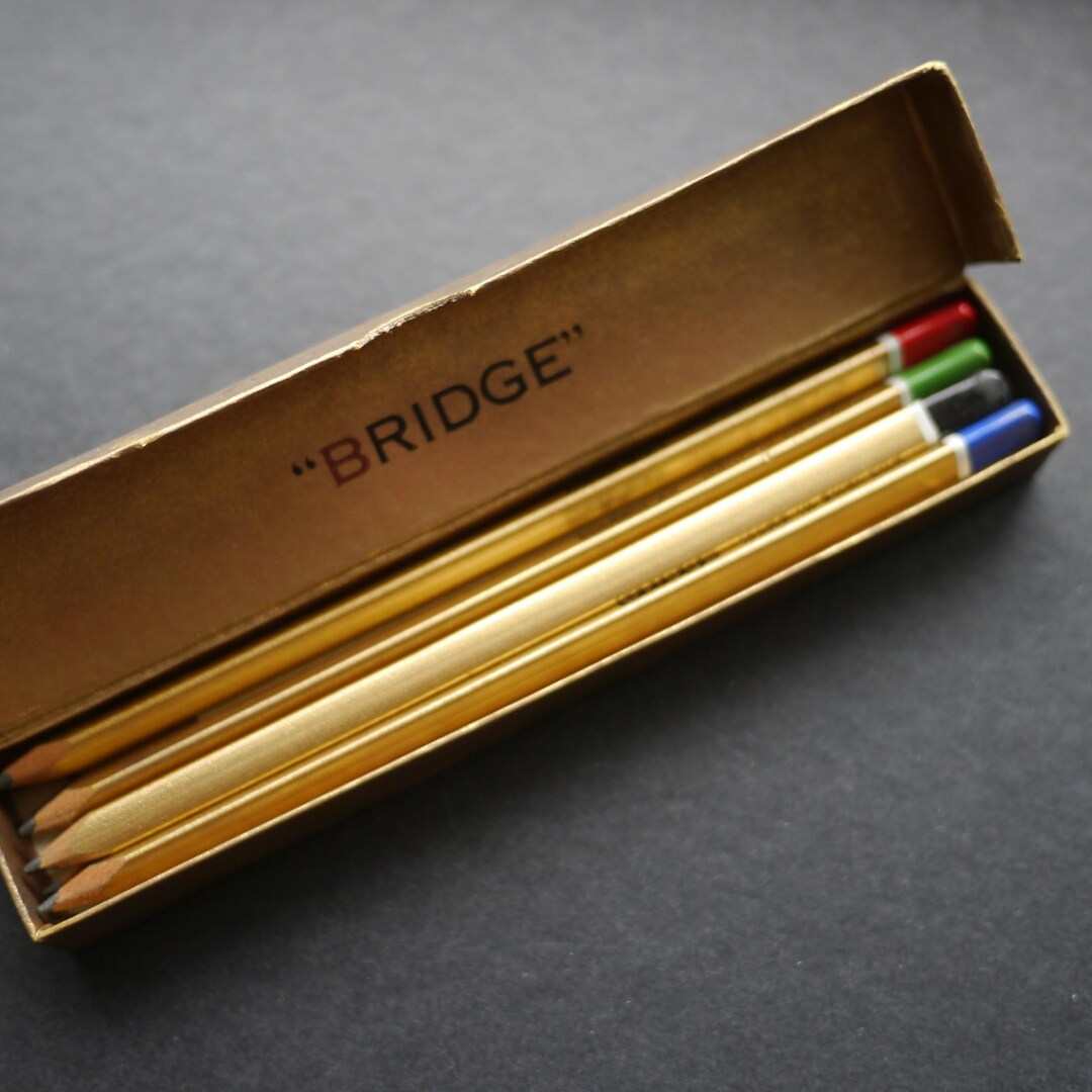 Set of Bridge Pencils in Card Box, Venus Pencil Co - Etsy