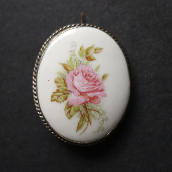 Porcelain Brooch - Etsy
