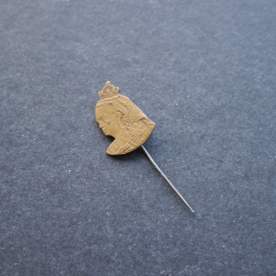 Queen Victoria Head Stick Pin Made From Lauer Toy Coin - Etsy