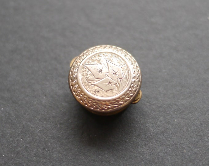 Victorian Spring Back West's Patent Solitaire Cufflink Bachelor Button ...