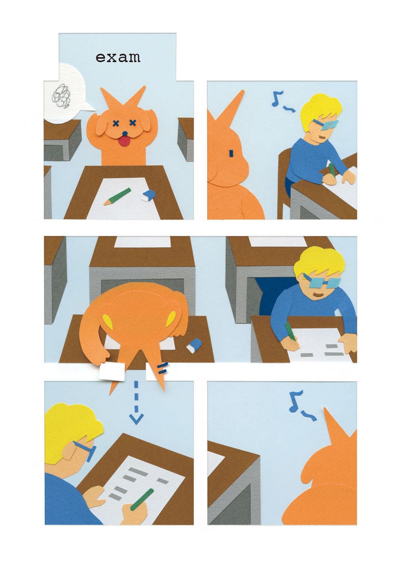 05_zine CUT and PASTE Vol. 5/comic Strips of Paper Illustration - Etsy