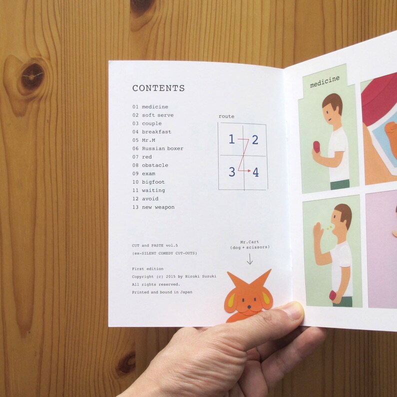 05_zine CUT and PASTE Vol. 5/comic Strips of Paper Illustration - Etsy