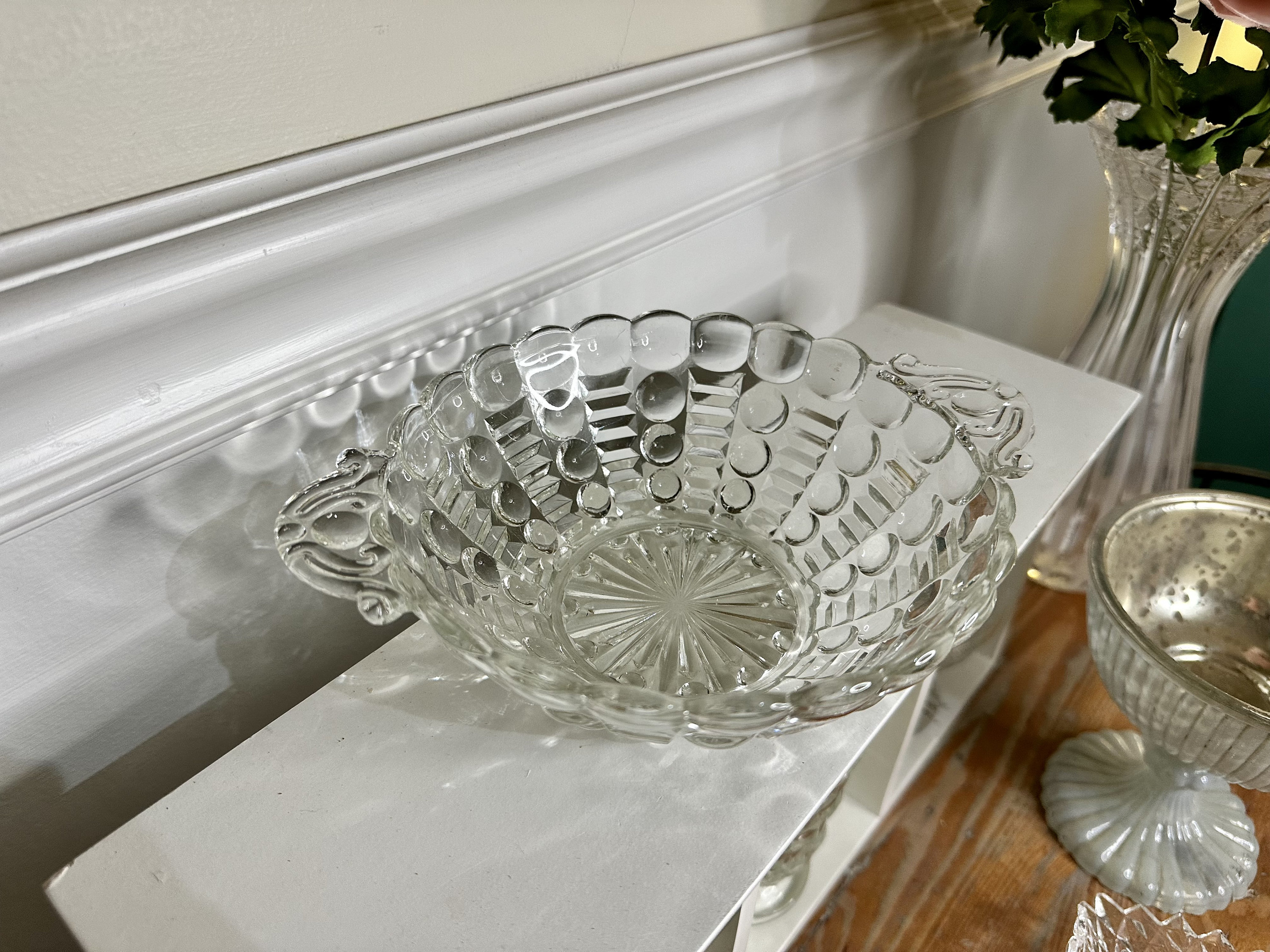 Vintage Anchor Hocking Bowl Bubble Ladder Style - Etsy