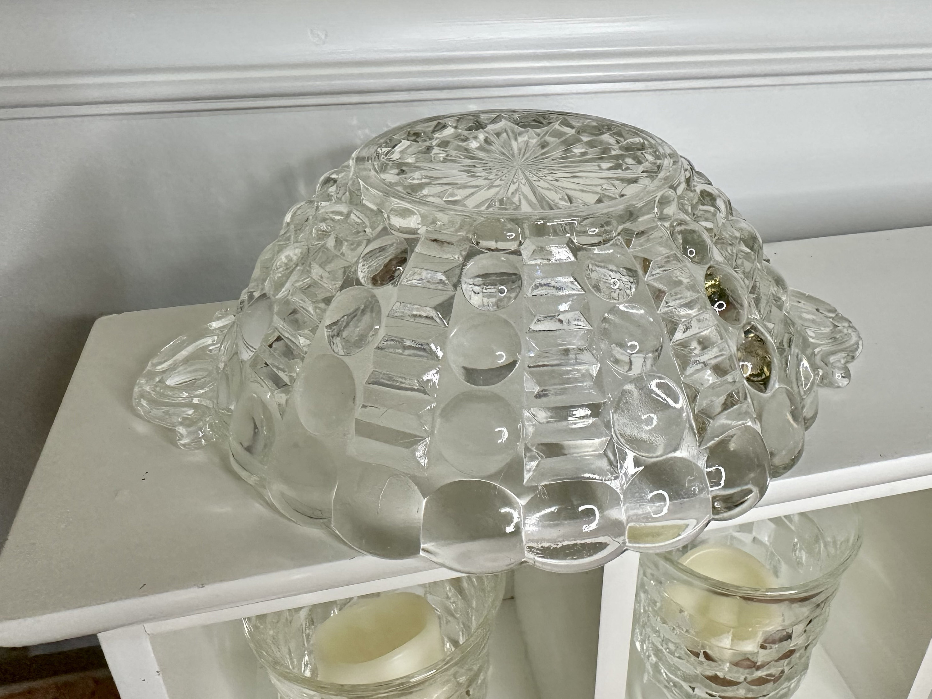 Vintage Anchor Hocking Bowl Bubble Ladder Style - Etsy