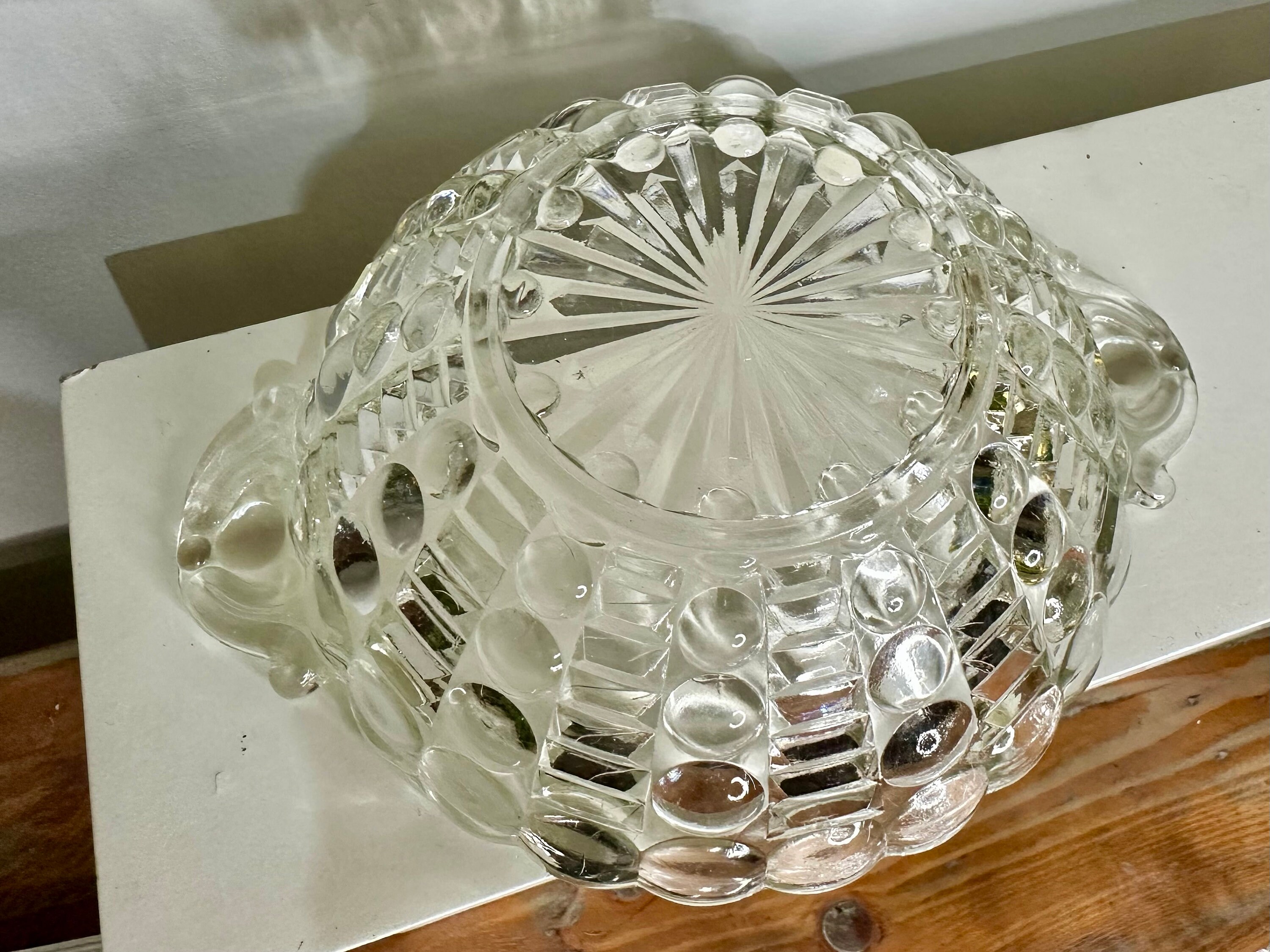 Vintage Anchor Hocking Bowl Bubble Ladder Style - Etsy