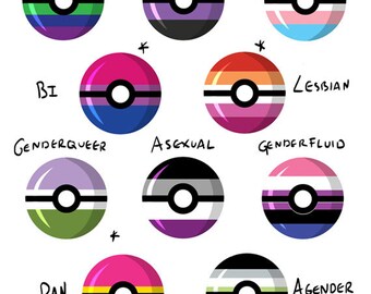 Pokeball Pride Flag - Etsy
