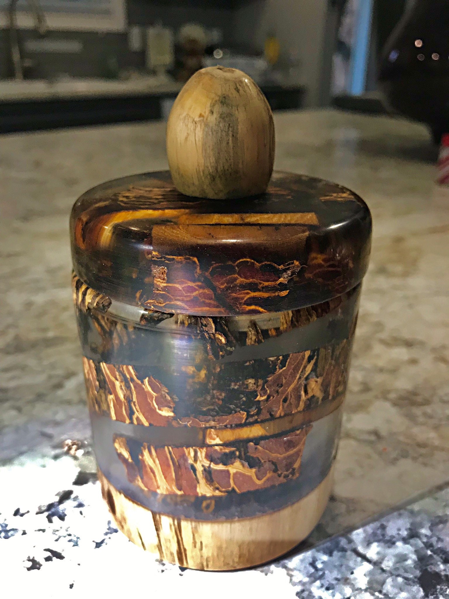 Tree Bark Resin Jewerly Box - Etsy Canada