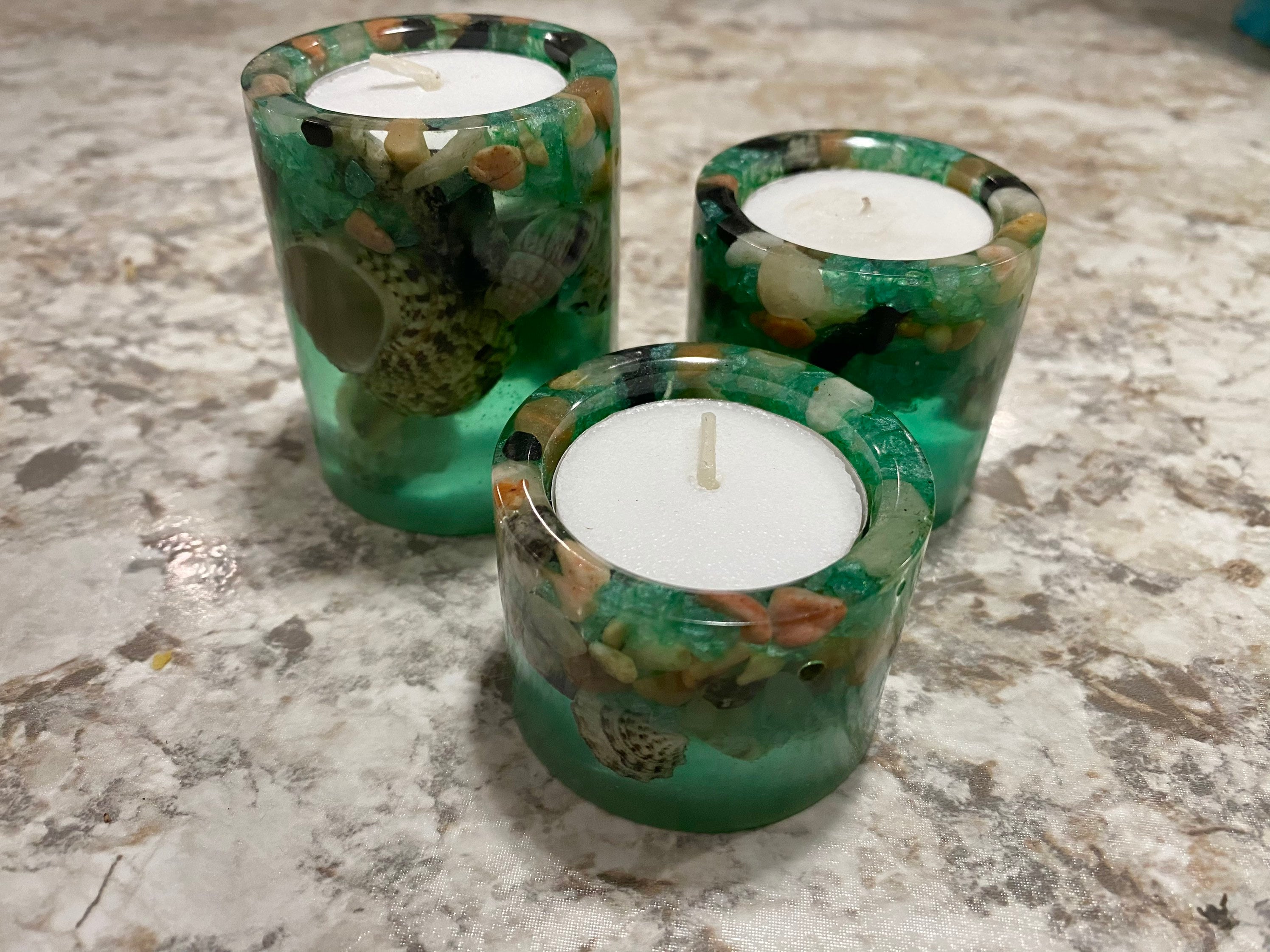 Seashell Tea Light Candle Holders - Etsy