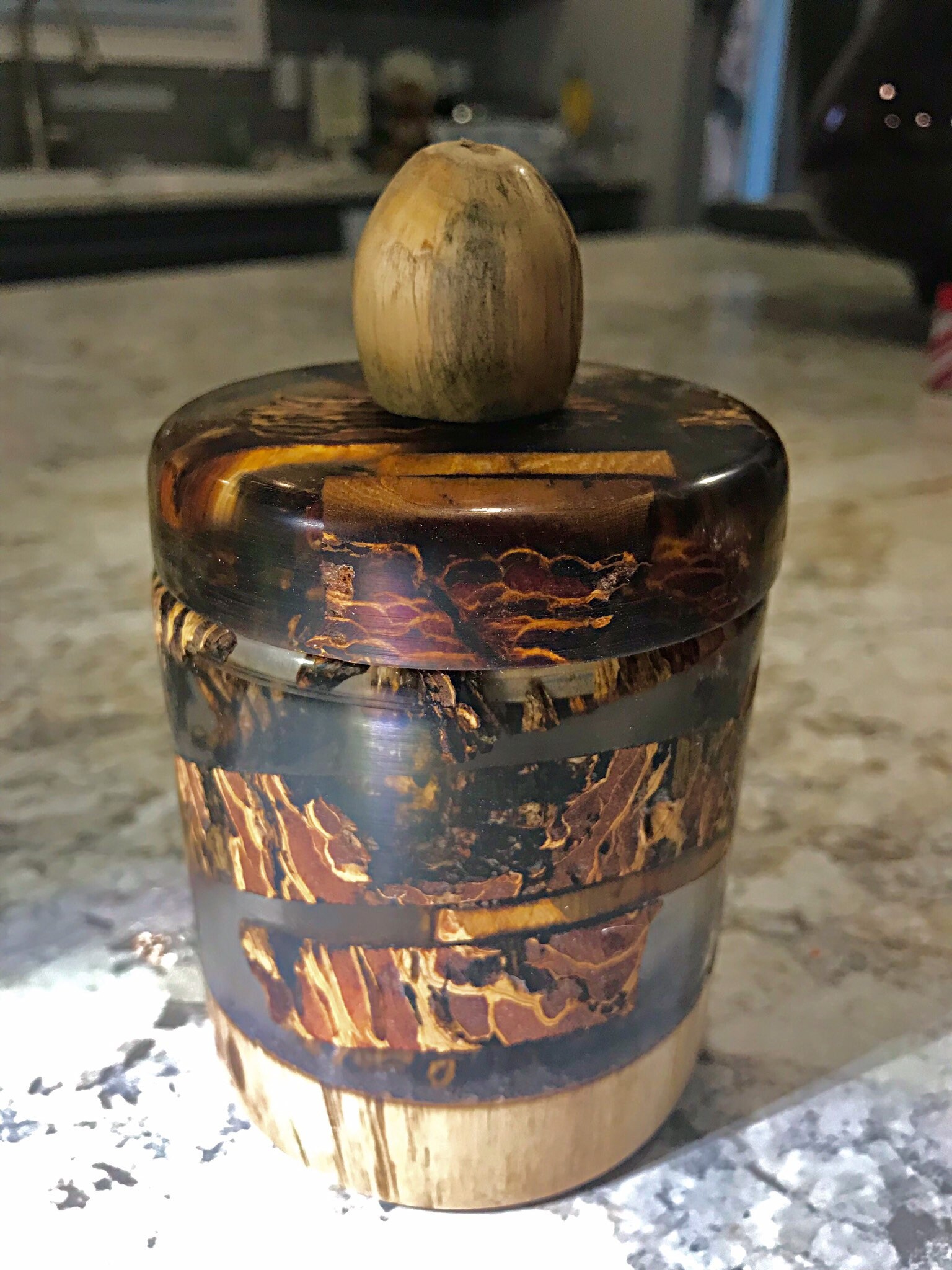 Tree Bark Resin Jewerly Box - Etsy Canada