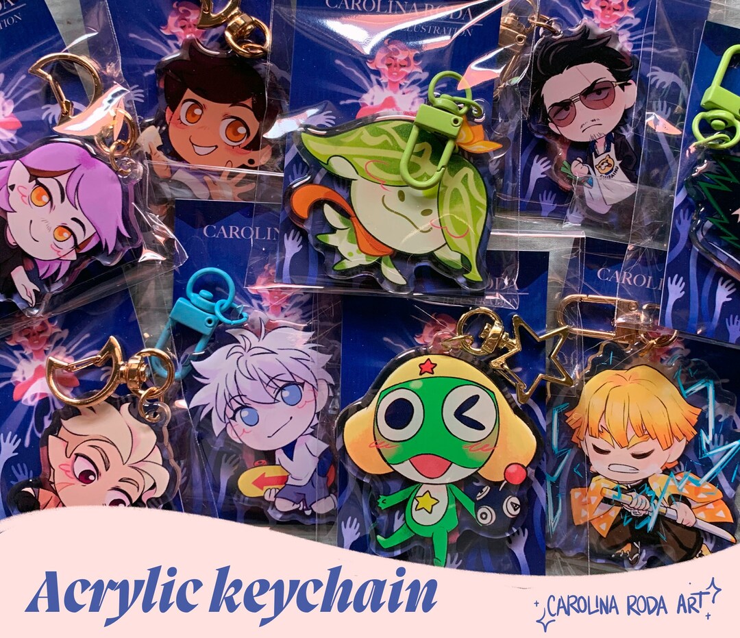 Acrylic Keychain of Your Favorite Animated Characters - Etsy