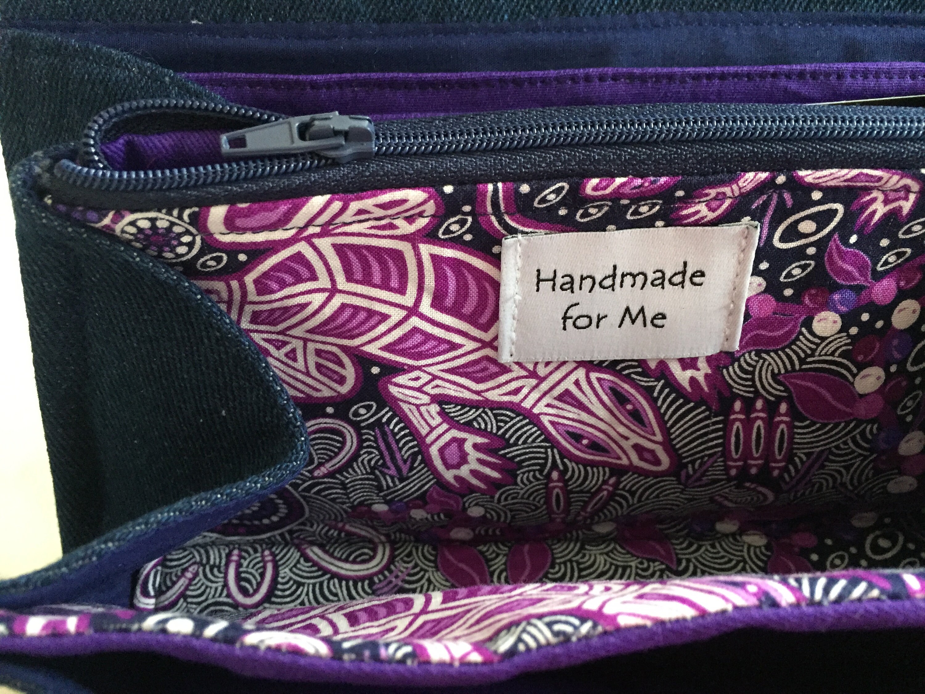 Purple Aboriginal Designed Goanna Print and Denim Large Purse - Etsy