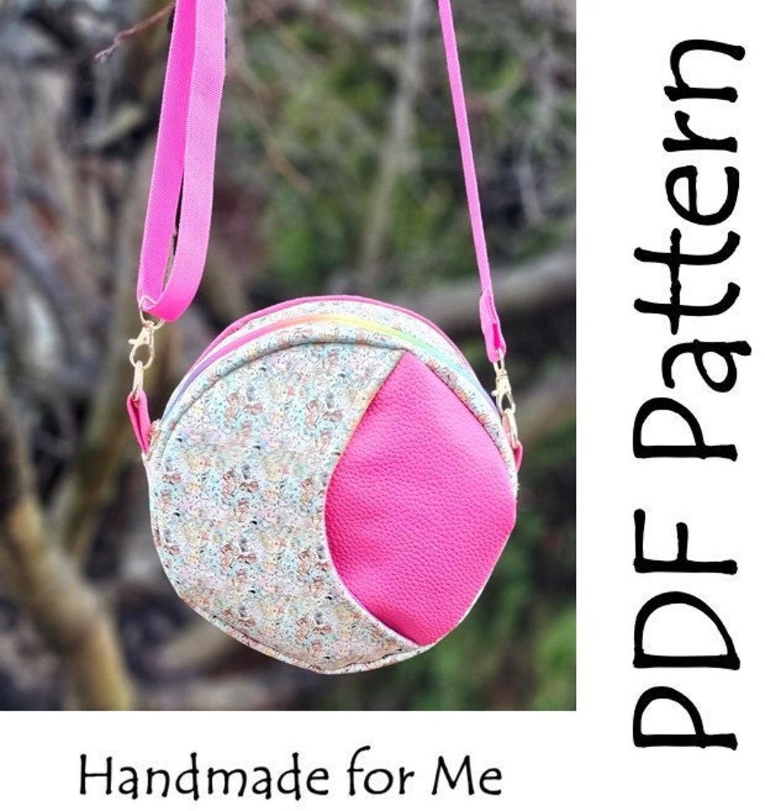 Crescent Moon Bag, Sewing Pattern Round Handbag - Etsy