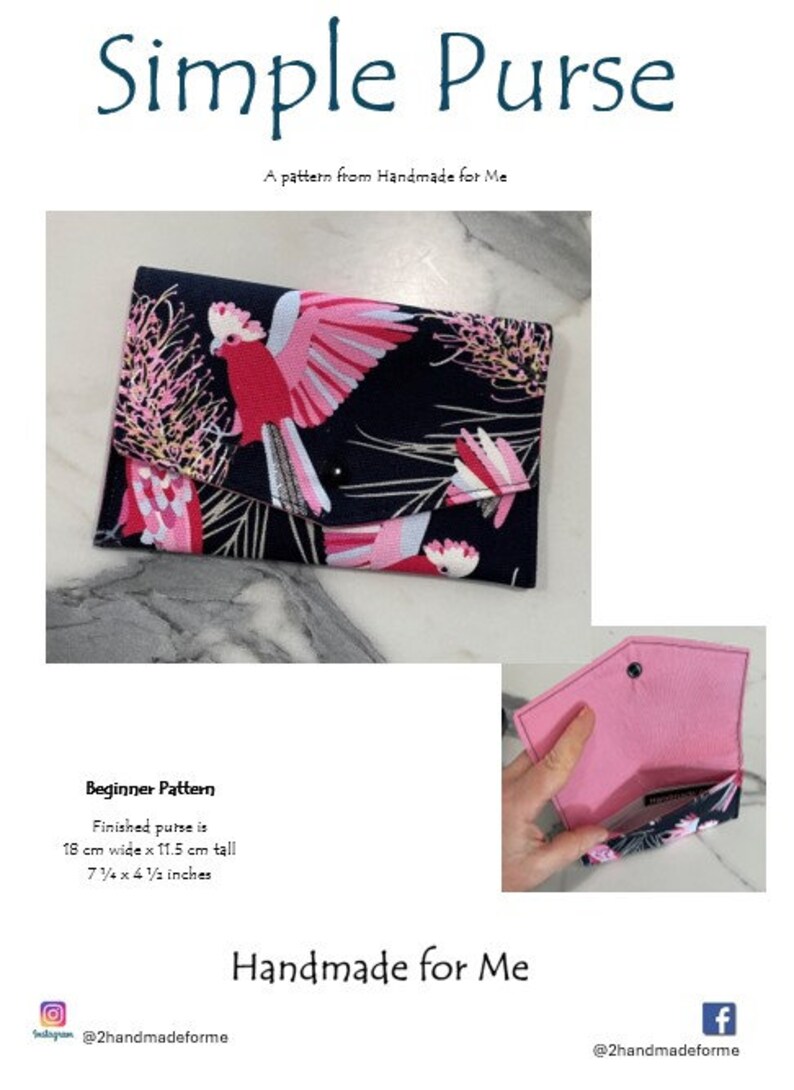 Beginner Friendly Sewing Pattern - Simple Purse - Etsy