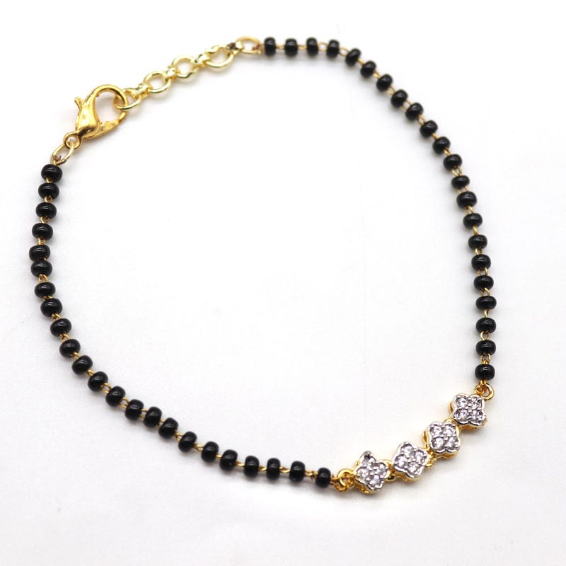 Black Beads Mangalasutra - Etsy