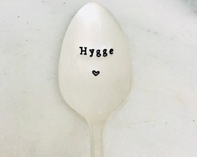 Hygge Coffee or Tea Spoon, Handstamped Spoon, Enjoy Life's Simple ...