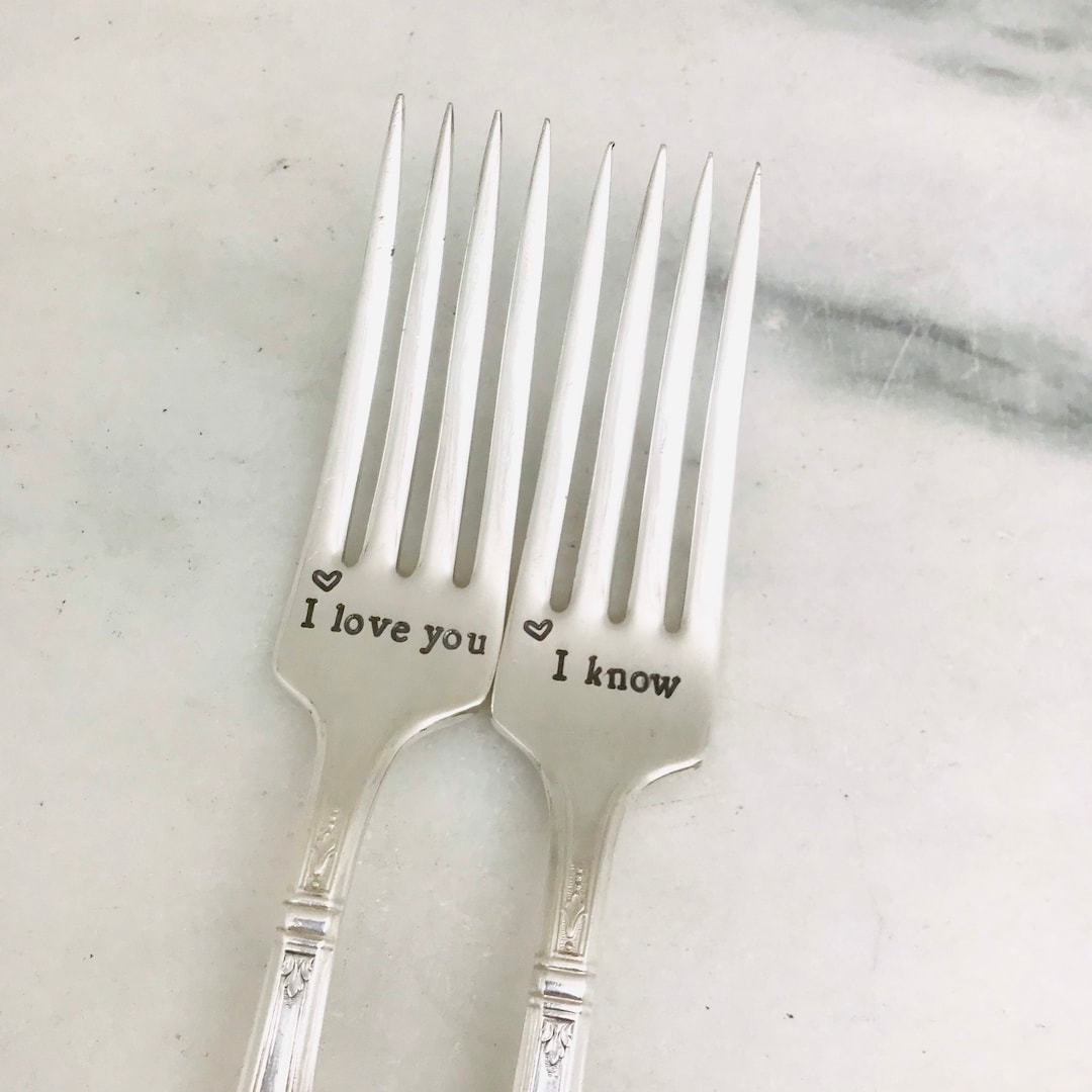 Wedding Cake Forks, Anniversary Forks, I Love You I Know Forks ...