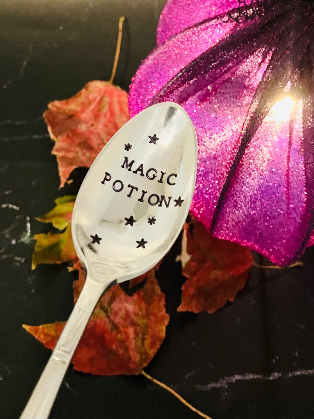 Handstamped Spoon, Coffee Spoon, Magic Potion Spoon, Halloween - Etsy