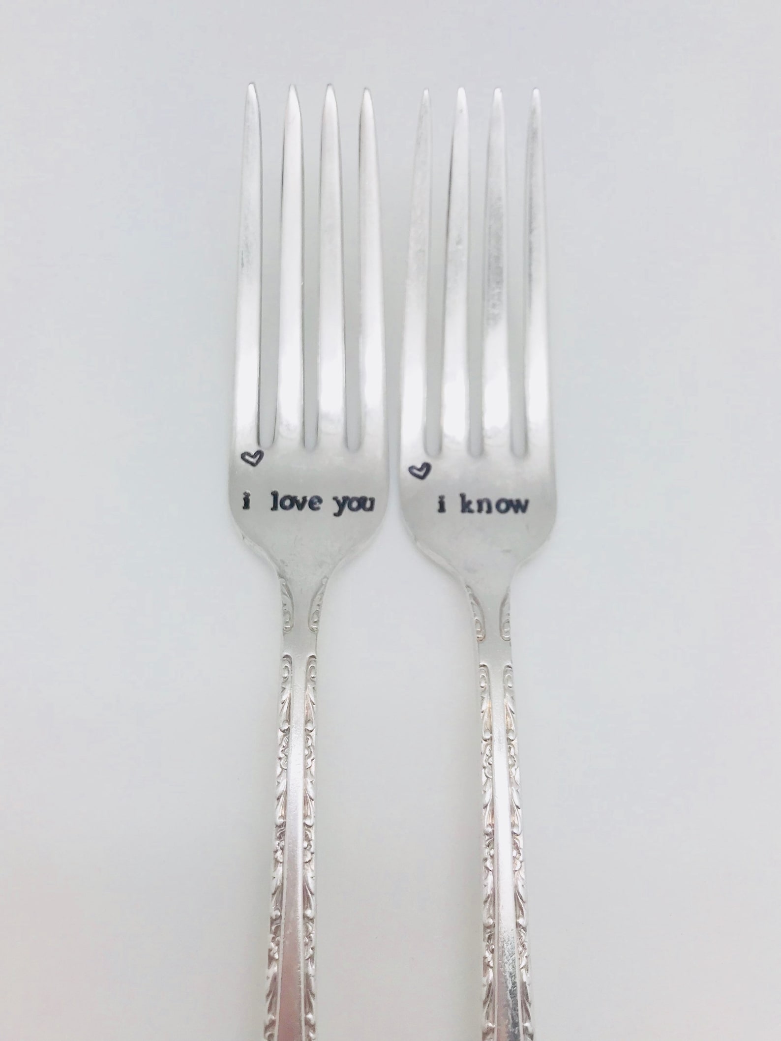 Wedding cake forks anniversary forks I love you forks Star | Etsy