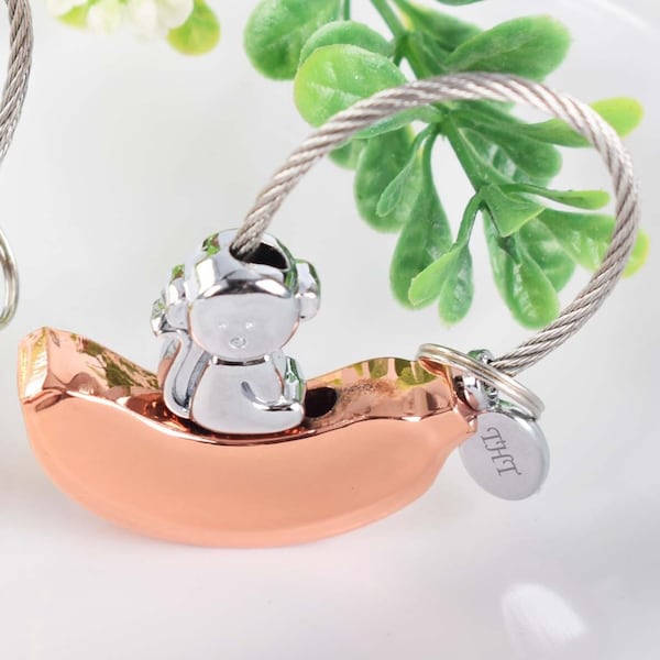 Monkey Keychain - Etsy