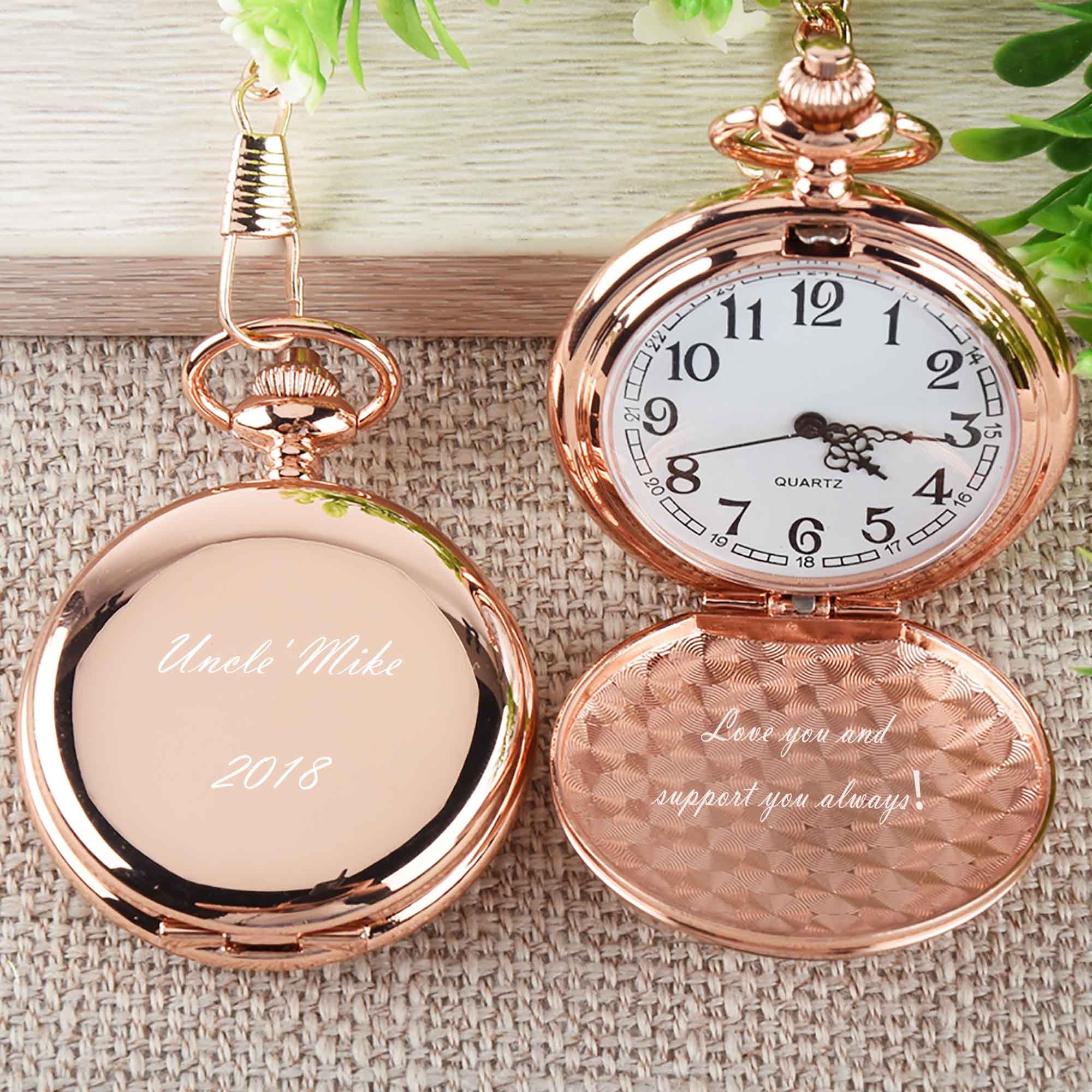 Pocket Watch Engraved photo Anniversary Personalized Gift | Etsy