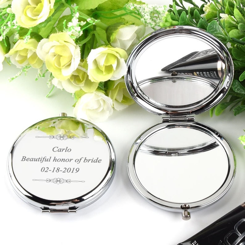 Personalized Engraved Compact Mirror Custom Purse Pocket - Etsy