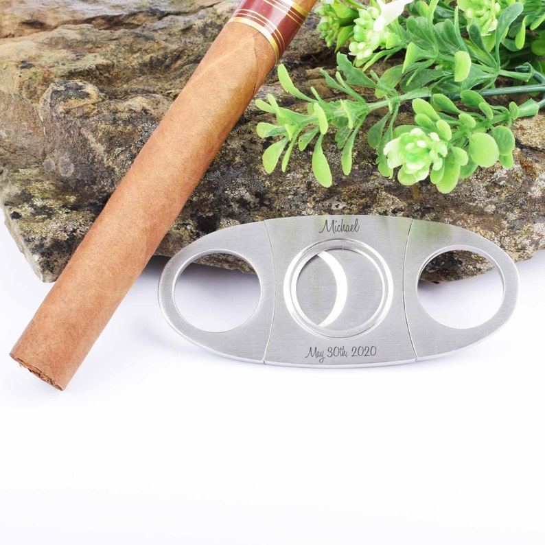 Personalized Cigar Cutter Cigar Guillotine Cutter Engraved - Etsy