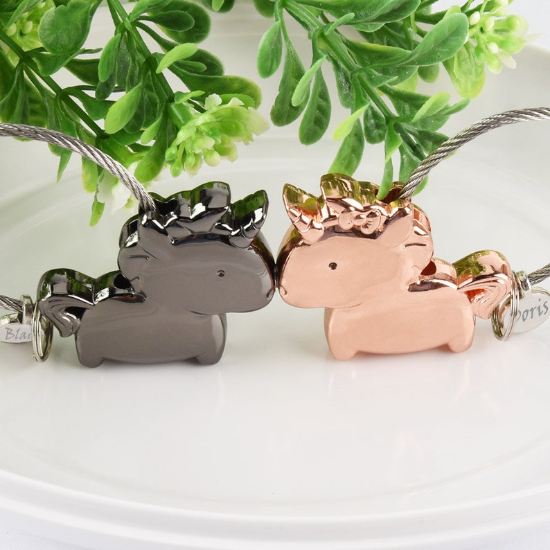 Unicorn Keychain Personalized Animal Keychain Unicorn Bag - Etsy