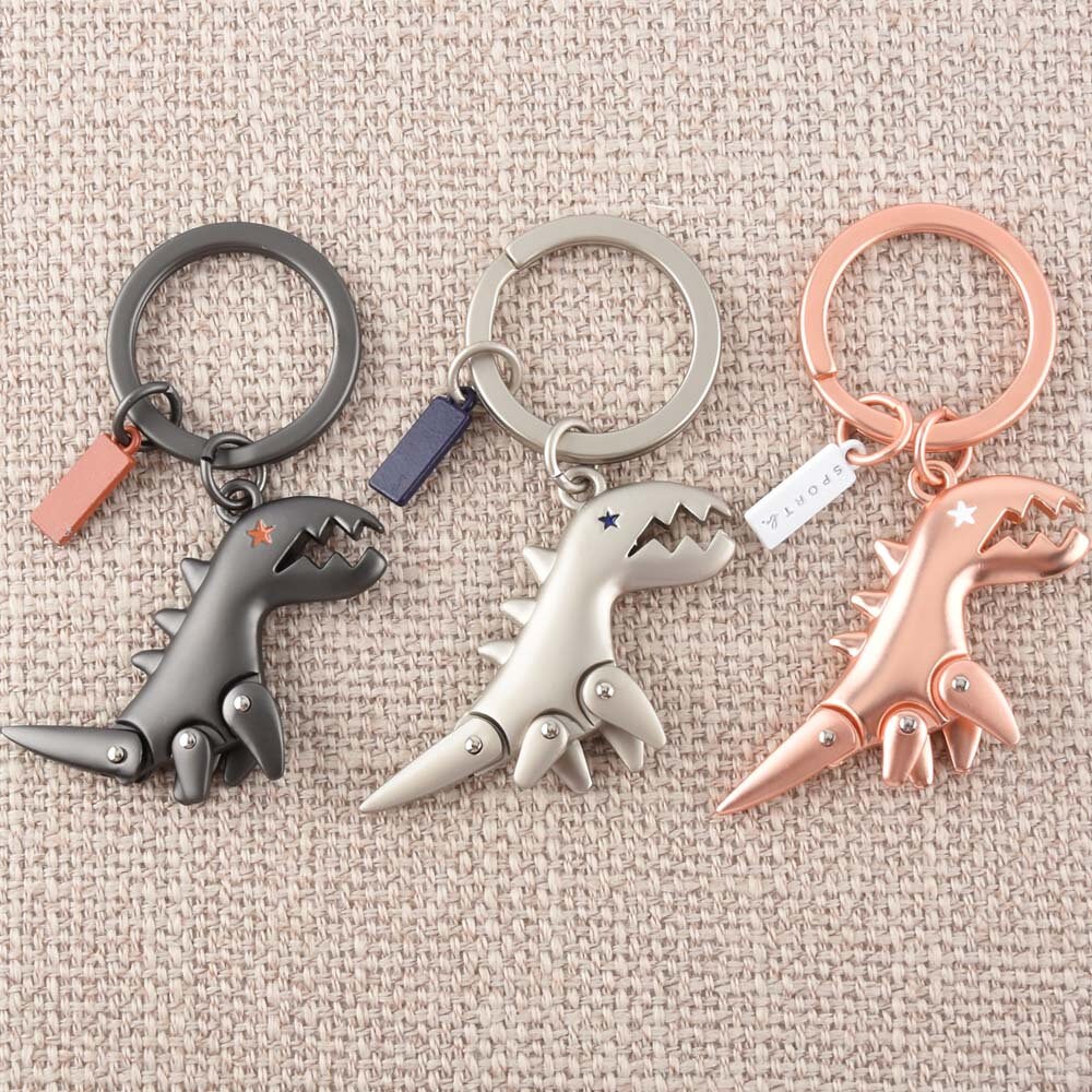 Dinosaur Keychain dinosaur keyring Animal keychain boy | Etsy