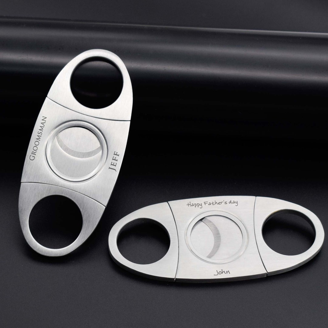 Engraved Cigar Cutter for Cigar Smokers, Father's of Bride Gift ...